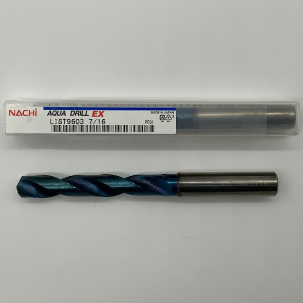 Solid Carbide 2 Flute Drill .4375 Cutting Dia x 2.80 Flute Length MariTool