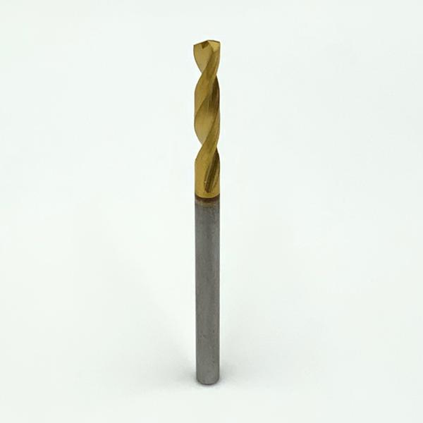 Solid Carbide 2 Flute Drill .1339 (3.4mm) Cutting Dia X .625 Flute Length MariTool